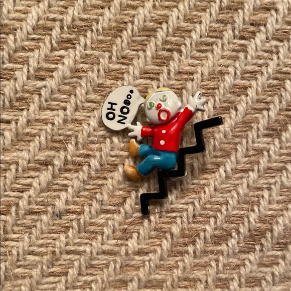 Jewelry | Vintage Snl 198s Enameled Metal Mr Bill Pin | Poshmark